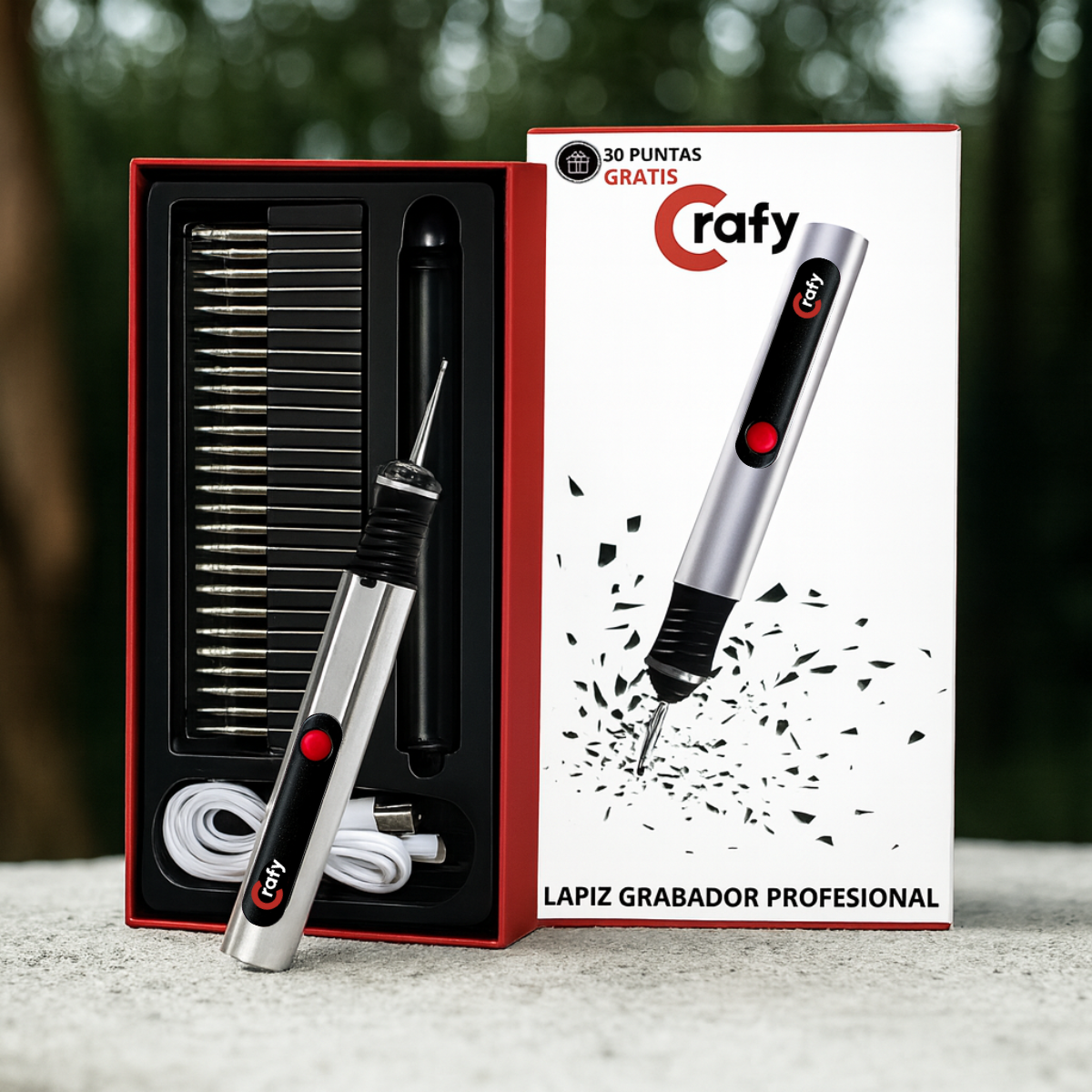 Crafy – El lápiz grabador para personalizar madera, cerámica y mas