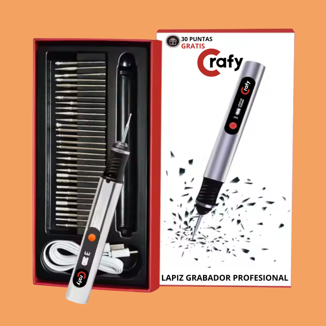 Crafy – El lápiz grabador para personalizar madera, cerámica y mas